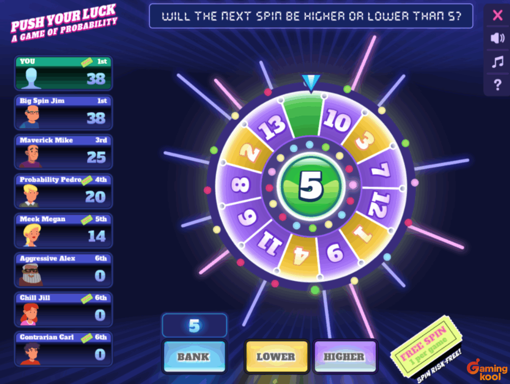 Push Your Luck - PLAY IT FREE NOW