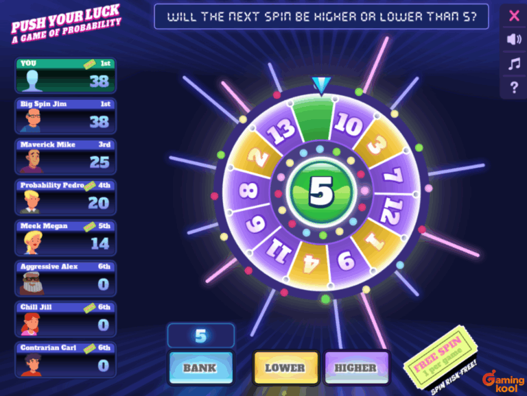 Push Your Luck - PLAY IT FREE NOW