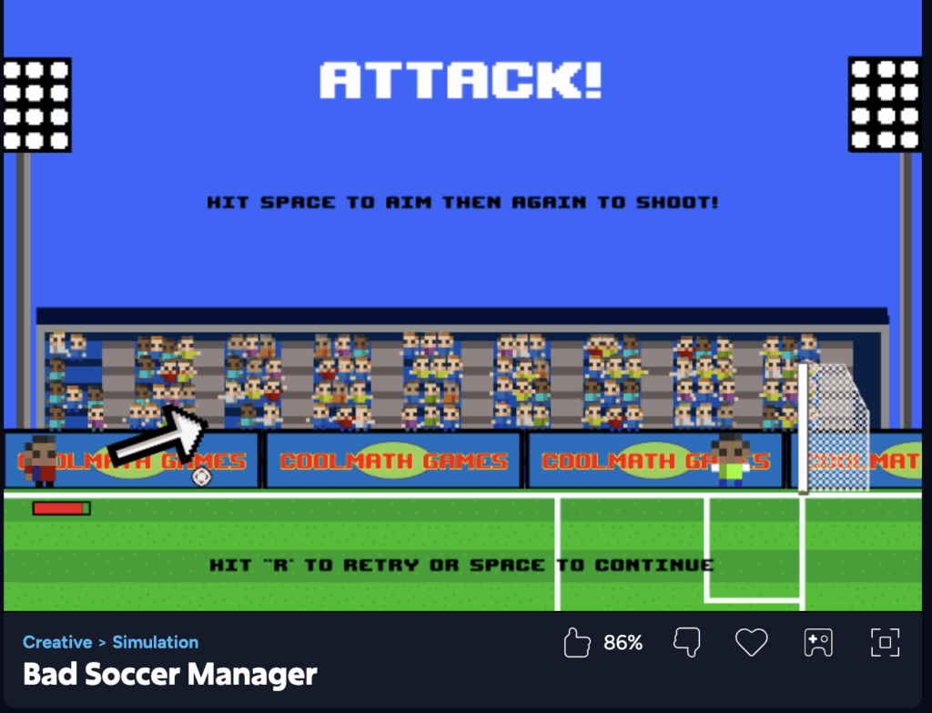 Bad Soccer Manager - PLay Free Game Online Now