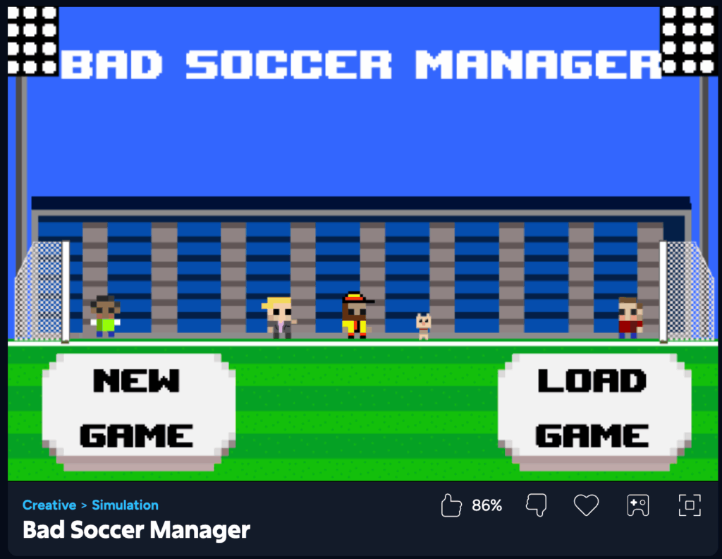 Bad Soccer Manager - PLay Free Game Online Now