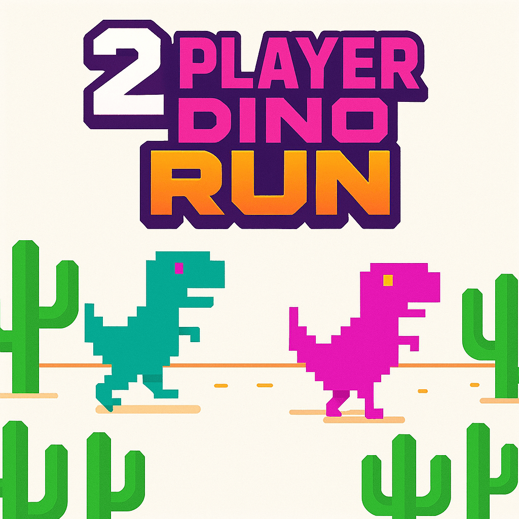 2 Player Dino Run - PLay Free Game Online Now