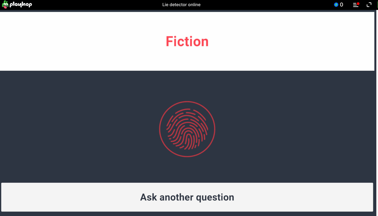 Lie Detector Test Online - PLay Free Game Online Now
