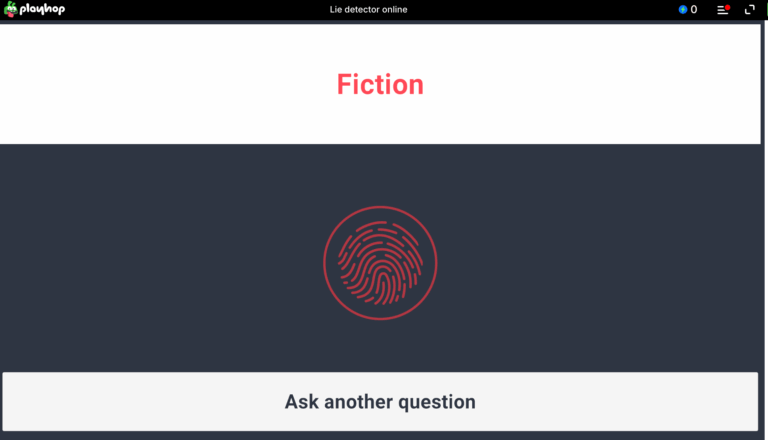 Lie Detector Test Online - PLay Free Game Online Now